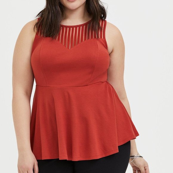 torrid | Tops | Nwt Torrid Peplum Tank | Poshmark